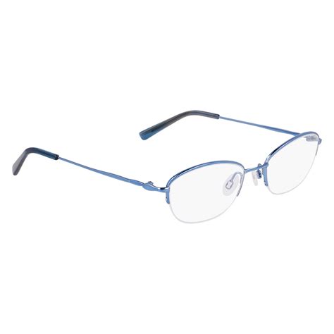 Flexon Flexon W3041 455 Shiny Slate Blue Eyeglasses Woman