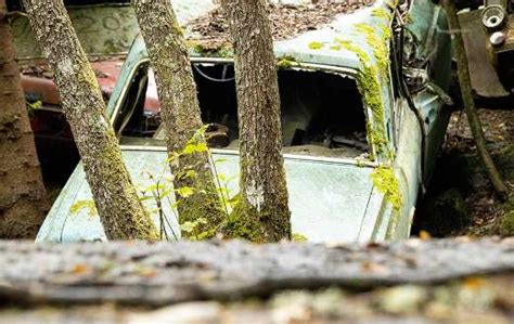 Abandoned Car Wreck Online Jigsaw Puzzles