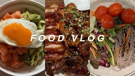 자취러의 잘 먹는 일상 🥑 연어 아보카도 덮밥 🥗 메밀 샐러드 🫐 블루베리 콤포트 강남역 뽕나무쟁이 뽕족 모터시티