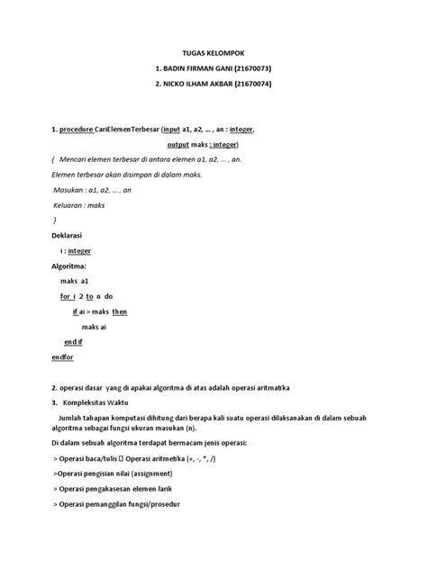 Tugas Kelompok Strategi Algoritma Pdf