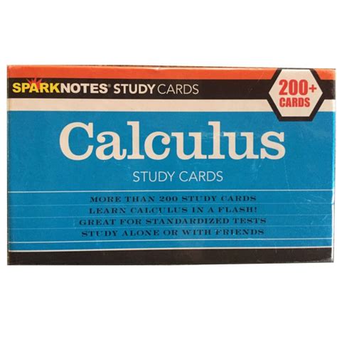 Sparknotes Calculus Study Cards 200 Cards Arz Libnan