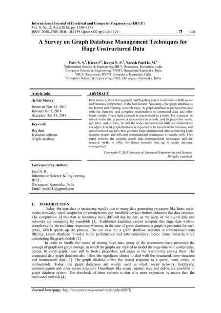 a survey on graph database management techniques for huge unstructured