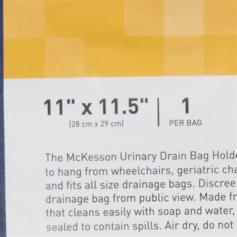 Mckesson Urinary Drainage Bag Holder