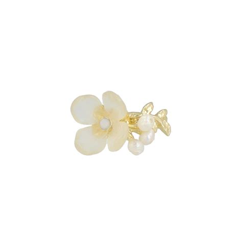 Lilac Flower Ear Cuff
