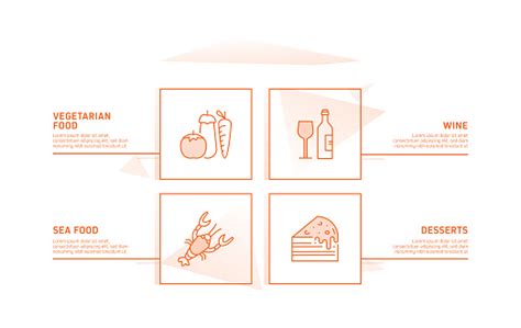 레스토랑 음식 및 음료 관련 프로세스 인포그래픽 템플릿 프로세스 타임라인 차트 선형 아이콘이 있는 워크플로 레이아웃 건강한 식생활에 대한 스톡 벡터 아트 및 기타 이미지