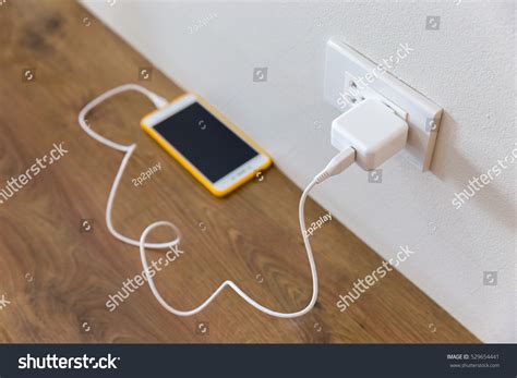 Electric Socket Connected Phone Charger Stock Photo 529654441 Shutterstock
