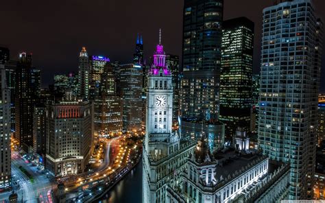 City Buildings Night Wallpapers Wallpaper Cave