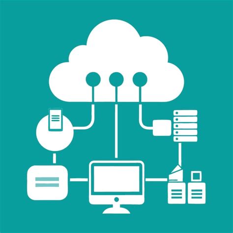 Premium Vector Technology Concept Vector Illustration Featuring Cloud Computing Design Flat