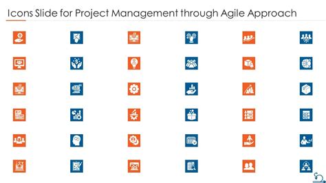 Icons Slide For Project Management Through Agile Approach Clipart PDF