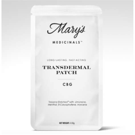 Marys Medicinals Cbg Patch 1mg Rec