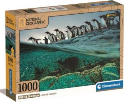 Clementoni Puslespil National Geographic Pingvin 1000 Brikker Se