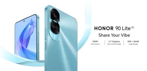 Honor 90 Lite чип Dimensity 6020 камера на 100 МП и батарея на 4500