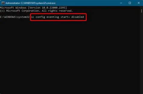 How To Disable Windows Event Log