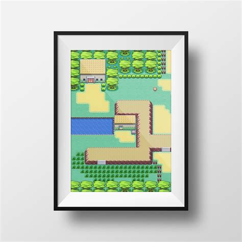 Pixel Pokemon Pallet Town Map
