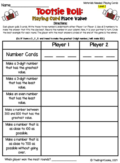 Place Value Playing Cards And Dice Activities The Bright Cookie