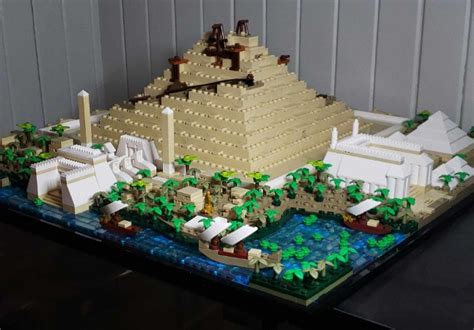 Lego Moc Egyptian Pyramids By Mocscout Rebrickable Build With Lego