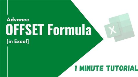 Sum Offset Function In Excel Excel Exceltutorial Youtube