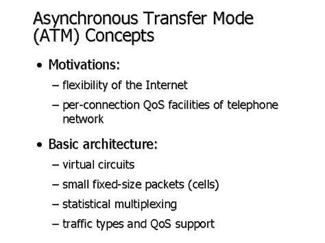 Asynchronous Transfer Mode Atm Concepts