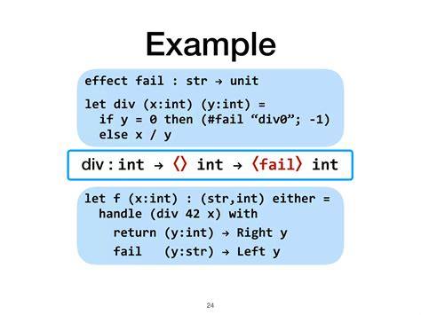 Row Based Effect Systems For Algebraic Effect Handlers PPT