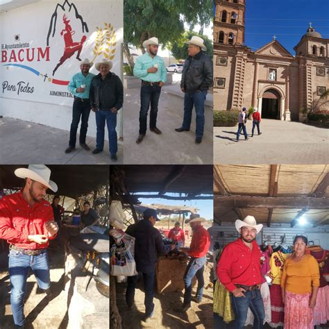 Visita Alejandro Corrales El Municipio De Bácum Lo Recibe El Alcalde