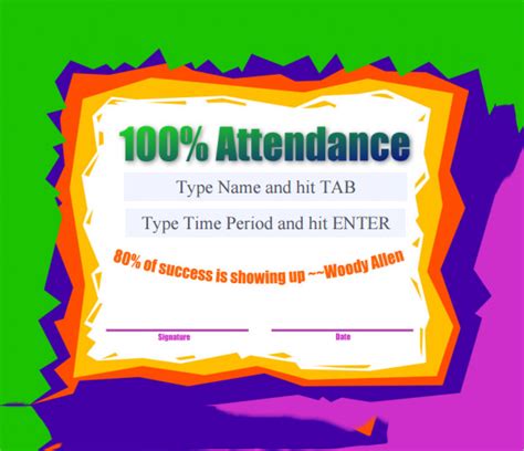 Free 23 Sample Attendance Certificate Templates In Ai Indesign Ms