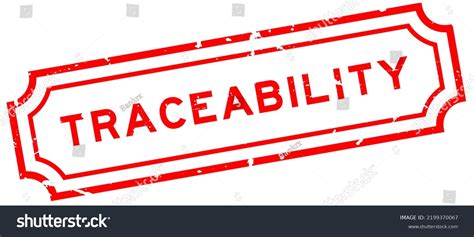 Grunge Red Traceability Word Rubber Seal Stock Vector Royalty Free