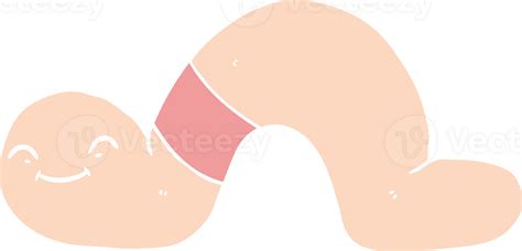 Flat Color Style Cartoon Worm 44973942 Png