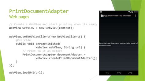 Android Kit Kat Printing Framework Ppt