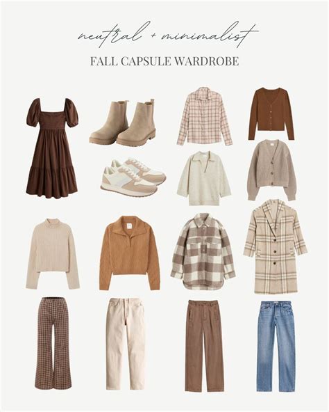 Neutral Minimalist Fall Capsule Wardrobe Fall Capsule Wardrobe
