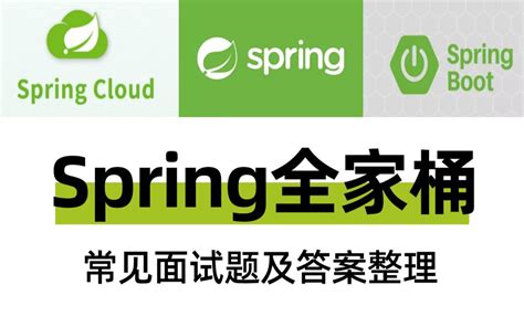 Spring框架全面详解｜spring入门到精通关于spring面试看这个就够了（2021最新版）哔哩哔哩bilibili