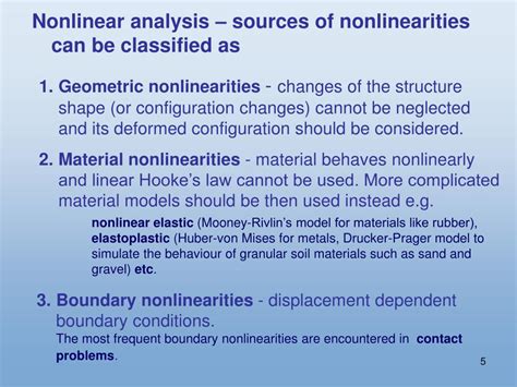 ppt introduction into finite element nonlinear analyses powerpoint