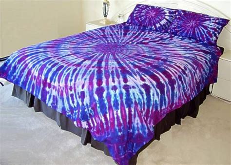 Pink Purple Blue Tie Dye Queen Quilt Cover Set 500tc Lux Tie Dye