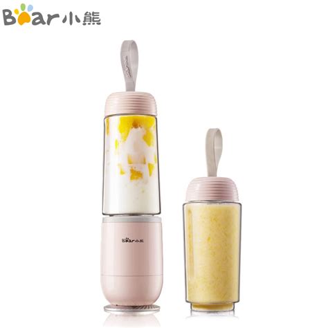 小熊bear榨汁机 350ml双杯迷你便携式随行果汁杯 家用快速榨汁料理机小型学生果汁机 Llj D04b1粉色视频介绍小熊bear榨汁机 350ml双杯迷你便携式随行果汁杯 家用