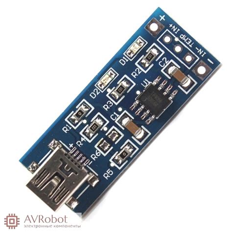 Mini Usb зарядное литий ионных литий полимерных аккумуляторов 1А Tp4056 Тип A напряжение