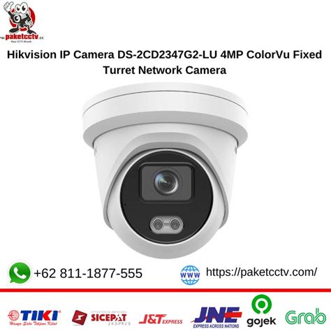 Jual Hikvision Ip Camera Ds 2cd2347g2 Lu 4mp Colorvu Fixed Turret