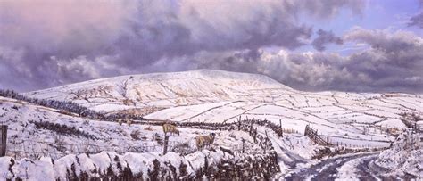 Pendle Hill In Winter Michael Howley Art
