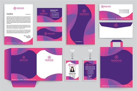 Gradient Color Stationery Template 27127677 Vector Art At Vecteezy