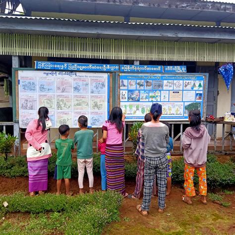 လိပ်သိုမြို့တွင် သဘာဝပတ်ဝန်းကျင်ထိန်းသိမ်းစောင့်ရှောက်ရေး အသိပညာပေး နံရံကပ်စာစောင်ပြသ