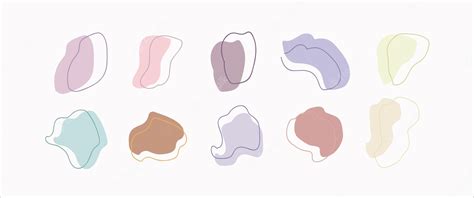 premium vector set of blob shapes vector form graphic element with