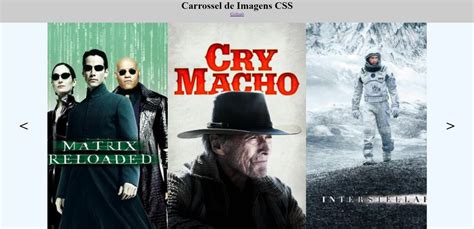 carrosel de imagens css