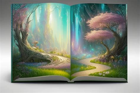 A Detailed Art Book Open On A 3d Free Ai Photo Generator Starryai
