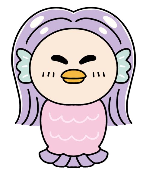 パステルカラーのアマビエのイラスト ONWAイラスト