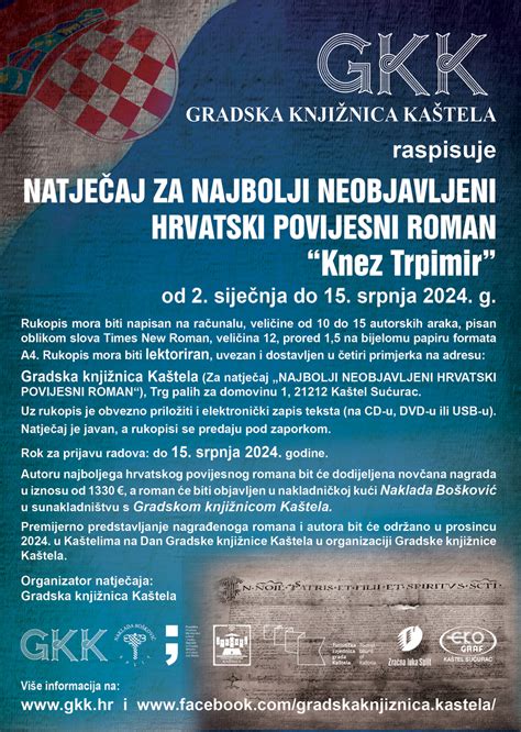 Književni Natječaj Knez Trpimir Metafora