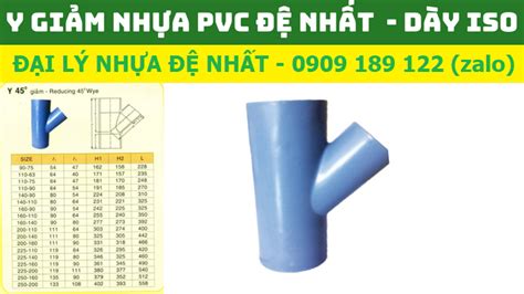 Y Giảm PVC Đệ Nhất Kho HCM