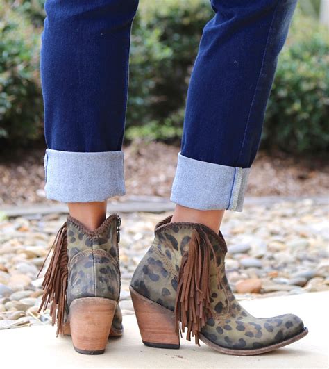 Liberty Black Chita Olivo Fringe Boot Lb712320