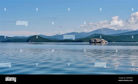 Chivyrkuisky Bay Of Lake Baikal White Stone Island Belyy Kamen