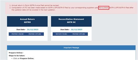 Good News Computation Of Input Tax Credit ITC Updated In GSTR 9