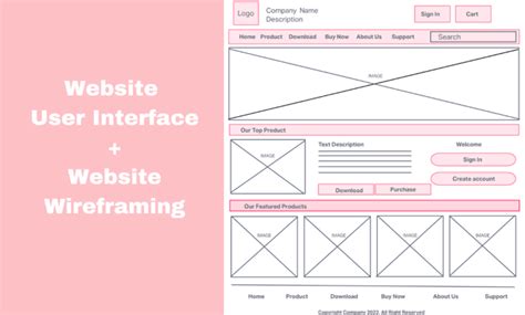 Do Website Wireframe Wireframe Prototyping And Web Ui Design By Zareen2020 Fiverr