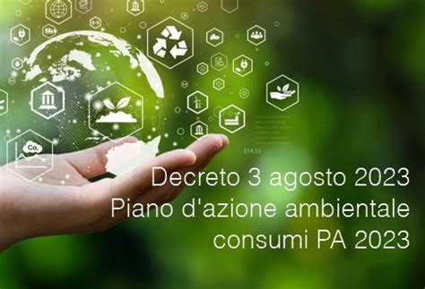 Nuovi CAM Nella Pubblica Amministrazione Pubblicato In Gazzetta