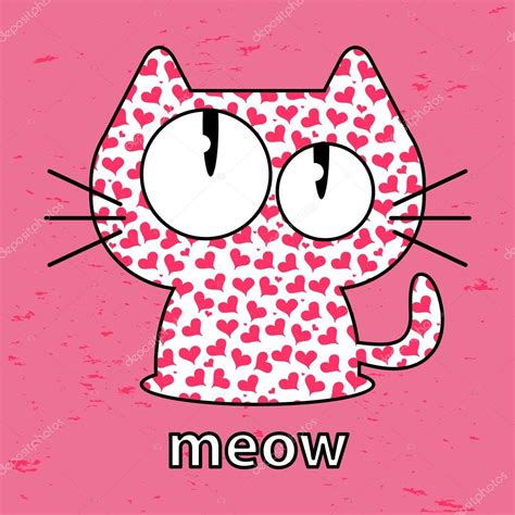Cute Kitty Seamless Texture Illustration — Stock Vector © Littlepaw